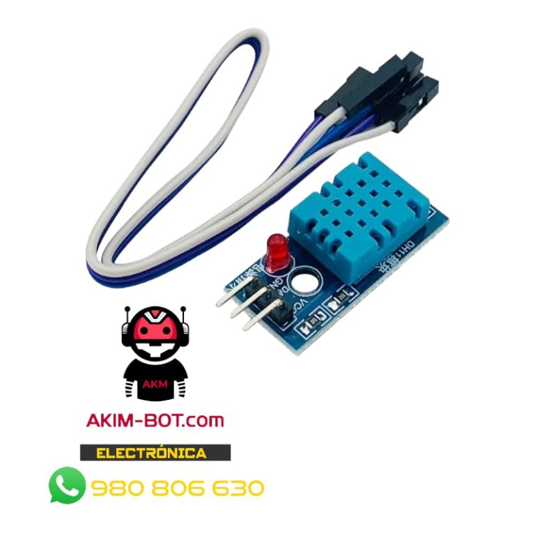 SENSOR DE TEMPERATURA Y HUMEDAD RELATIVA DHT11 CON PCB – Akim-BOT