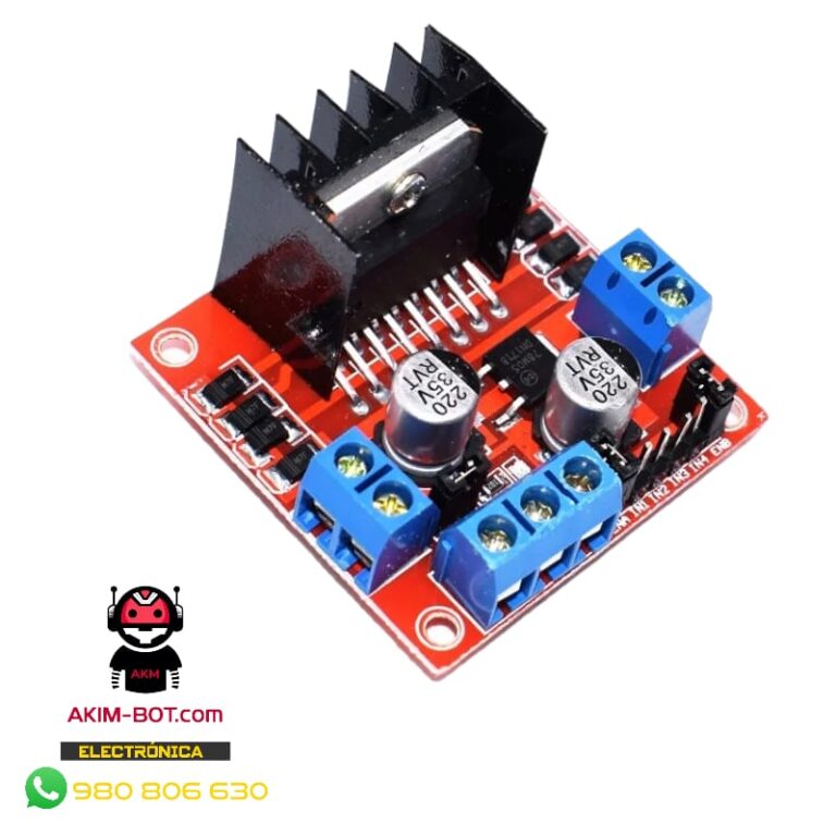 MÓDULO PUENTE H L298N PARA MOTORES PAP O DC – Akim-BOT